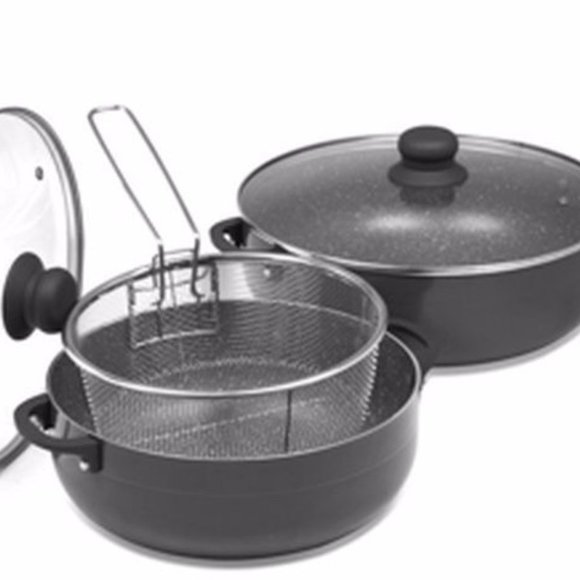 CEDONA | Kitchen | 4pc Aluminum Caldero Set With Bonus Fry Basket ...